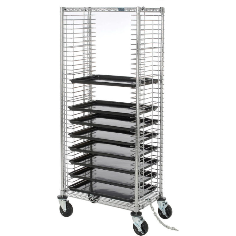 Nexel Side Load Wire Tray Truck with 39 Tray Capacity | ErgoSpec