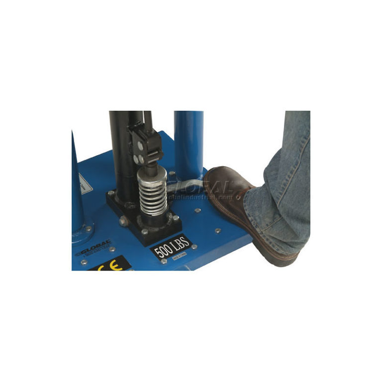 Work Positioning Post Lift Table with Foot Control 500 Lb. Capacity ...