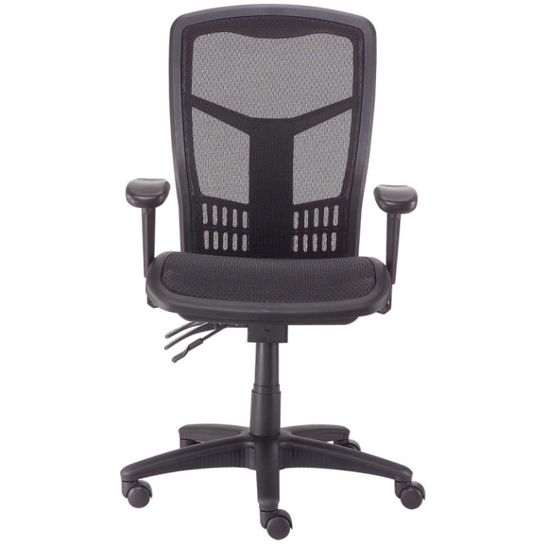Interion Mesh Task Chair - Mesh Seat - High Back - Black | ErgoSpec