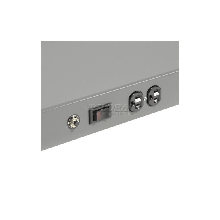 Workbench Power Riser 72"W x 15"D x 18"D - Gray | ErgoSpec