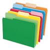 Double Stuff File Folders, 1/3-Cut Tabs, Letter Size, Assorted, 50/Pack ...