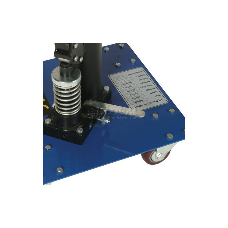 Work Positioning Post Lift Table Foot Control 200 Lb. Capacity | ErgoSpec