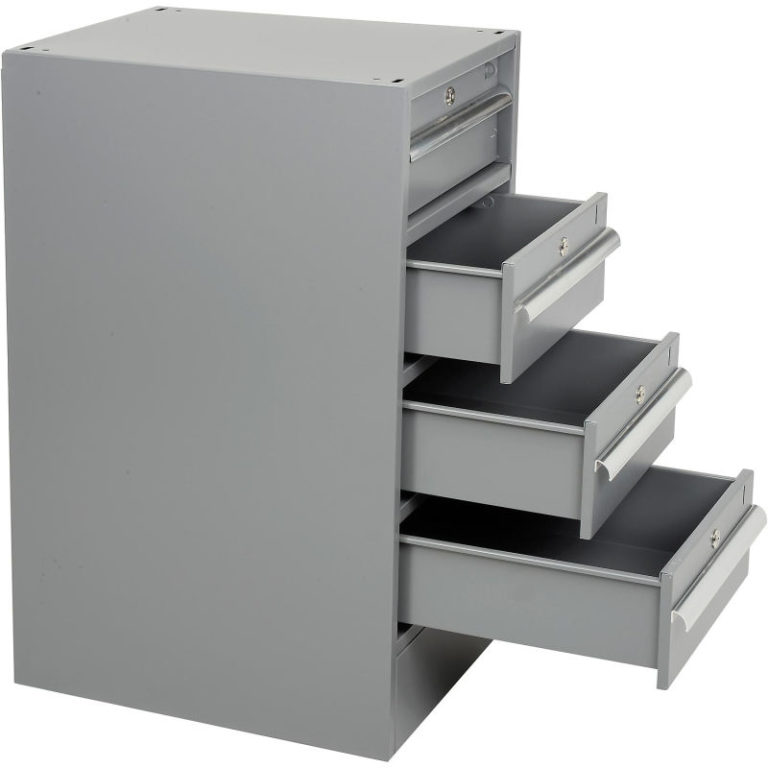 Premium 4 Drawer Workbench Pedestal W/Built-In Base | ErgoSpec